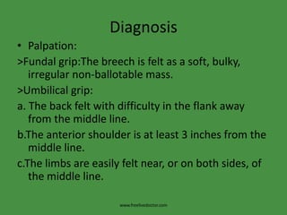 Malposition and malpresentations | PPTX