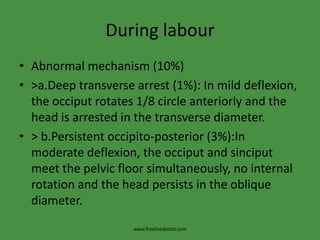 Malposition and malpresentations | PPTX
