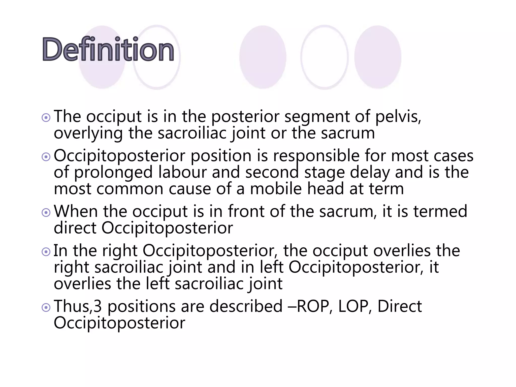 Malposition and malpresentations | PPTX