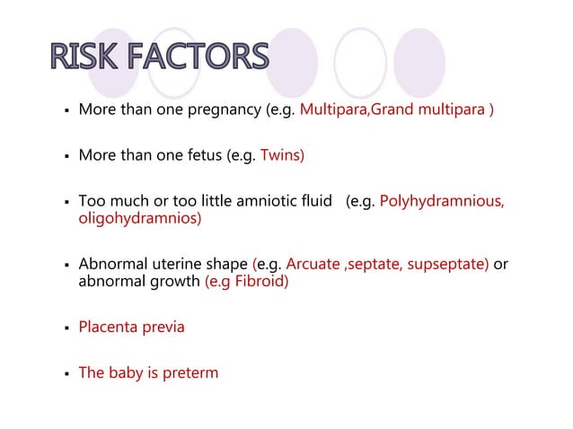 Malposition and malpresentations | PPTX | Pregnancy | Reproductive Health
