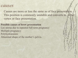 MALPOSITIONS during childbirth .ppt