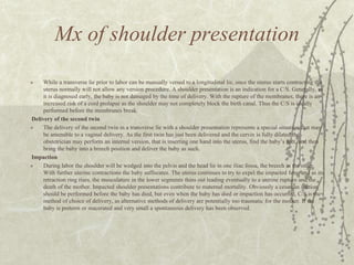 MALPOSITIONS during childbirth .ppt | Pregnancy | Reproductive Health