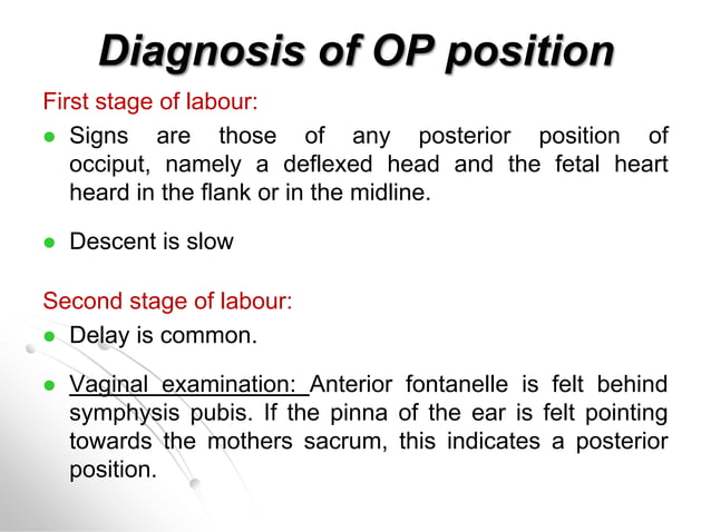 Malposition | PPTX | Pregnancy | Reproductive Health