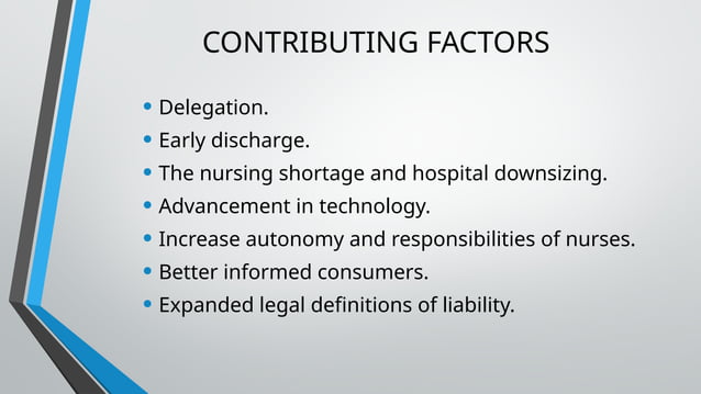 MALPRACTICE AND NEGLIGENCE IN NURSING.pptx | Injuries | Diseases and ...