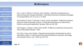 Malpractice Detection Using Computer Vision | PPT