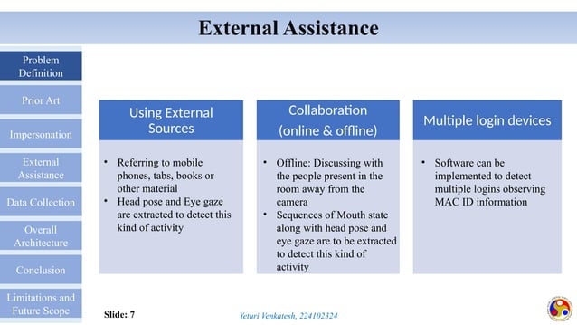 Malpractice Detection Using Computer Vision | PPTX