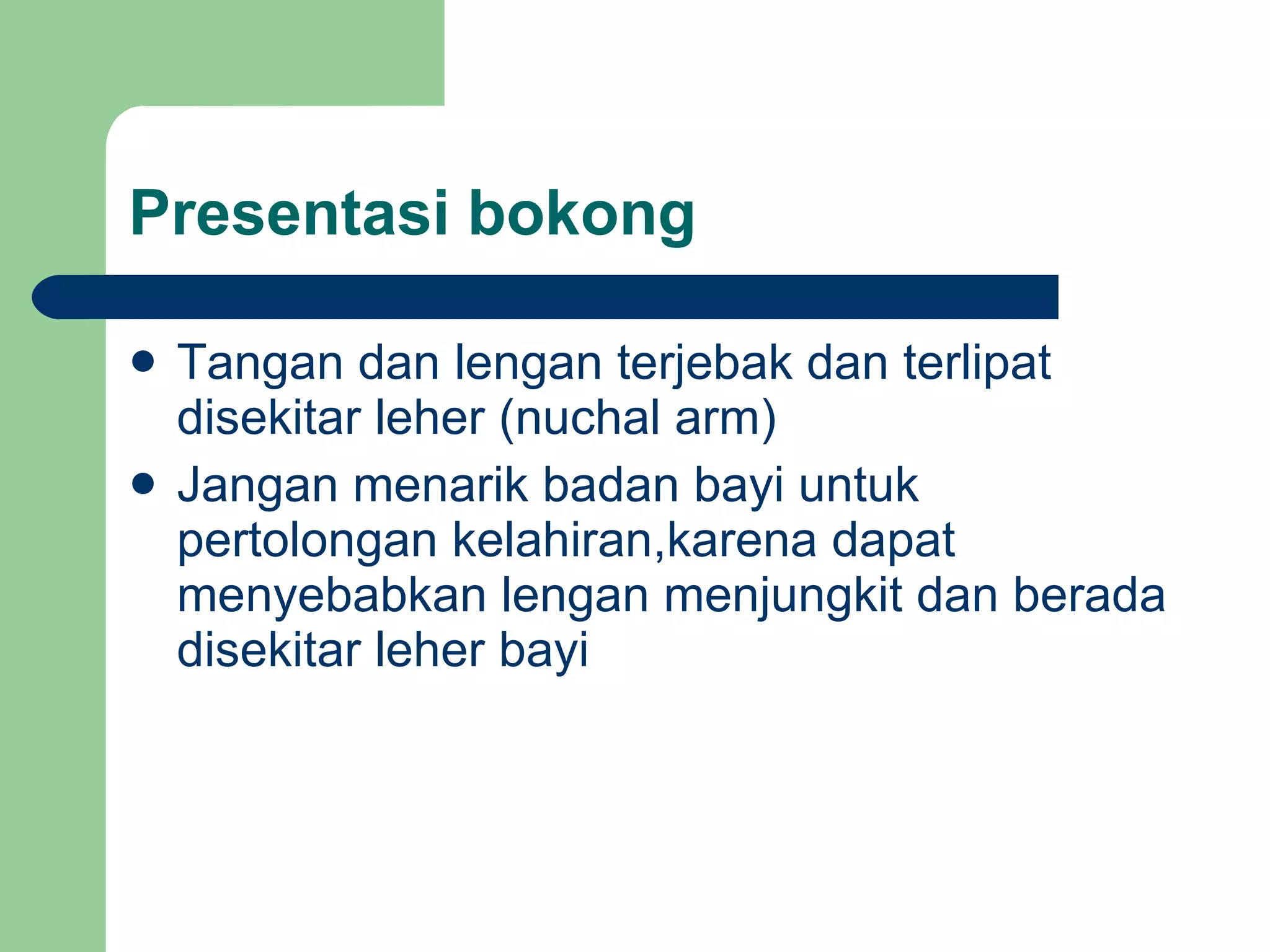 Malpresentasi dan malposisi | PPT