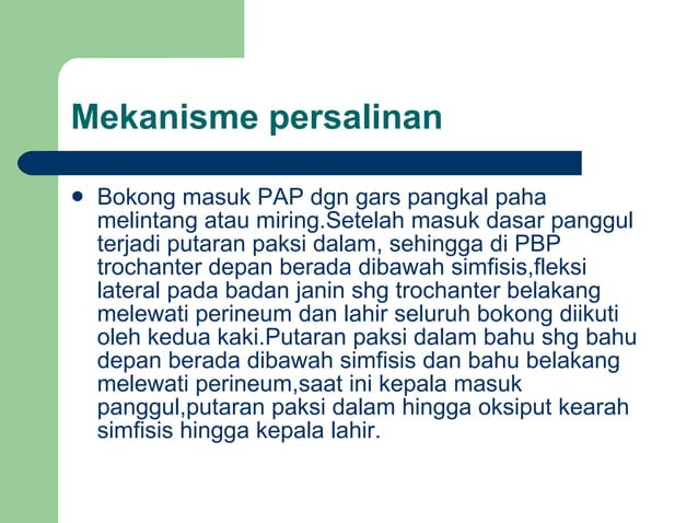 Malpresentasi dan malposisi | PPT