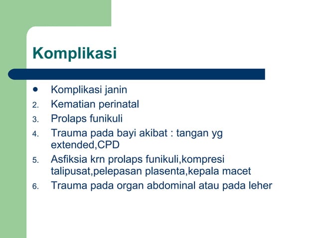 Malpresentasi dan malposisi | PPT