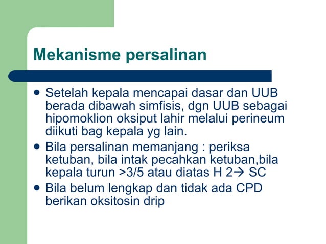 Malpresentasi dan malposisi | PPT