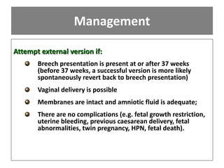 Malpresentation | PPT