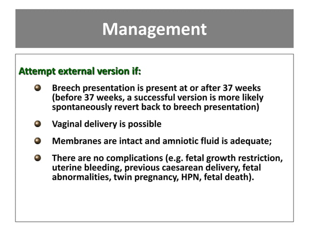 Malpresentation | PPT | Pregnancy | Reproductive Health