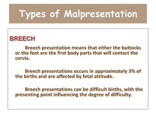 Malpresentation | PPT