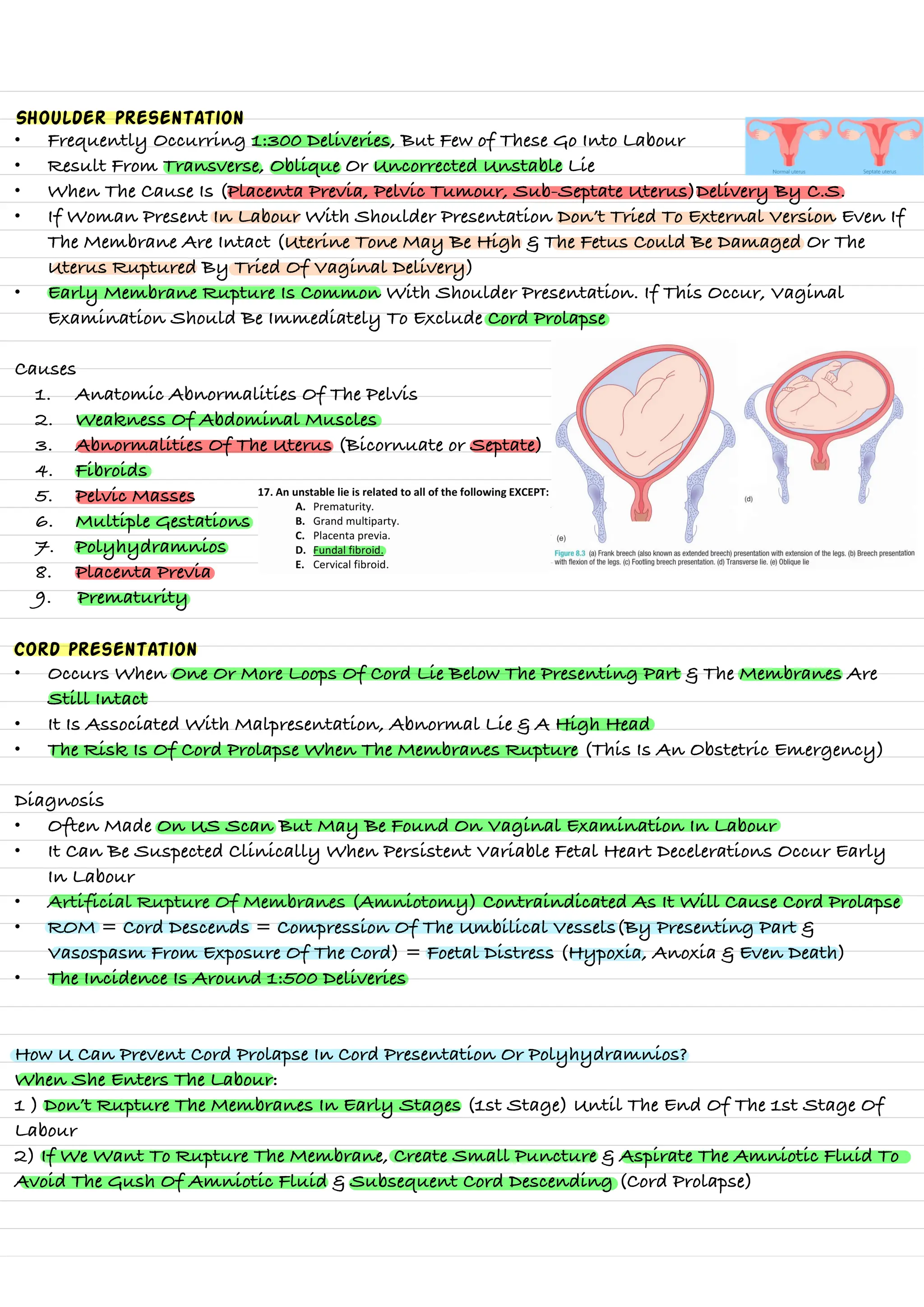 MALPRESENTATION (Obstetrics and gynaecology).pdf