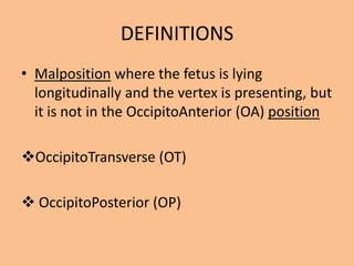 Malpresentations&malpositions | PPTX