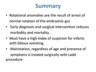 Malrotation | PPTX