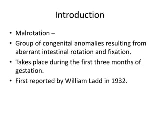 Malrotation | PPTX