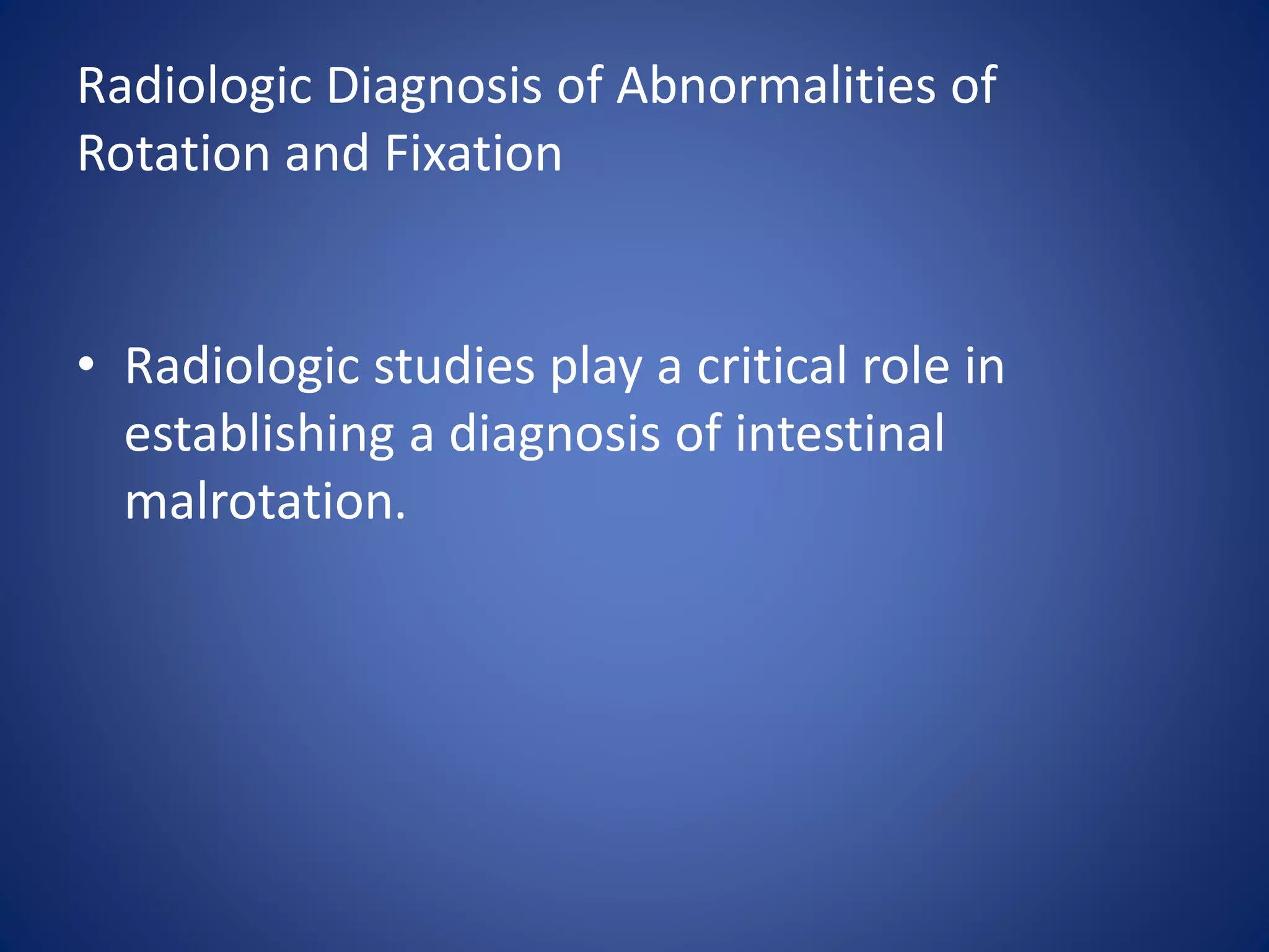 Malrotation of gut | PPTX