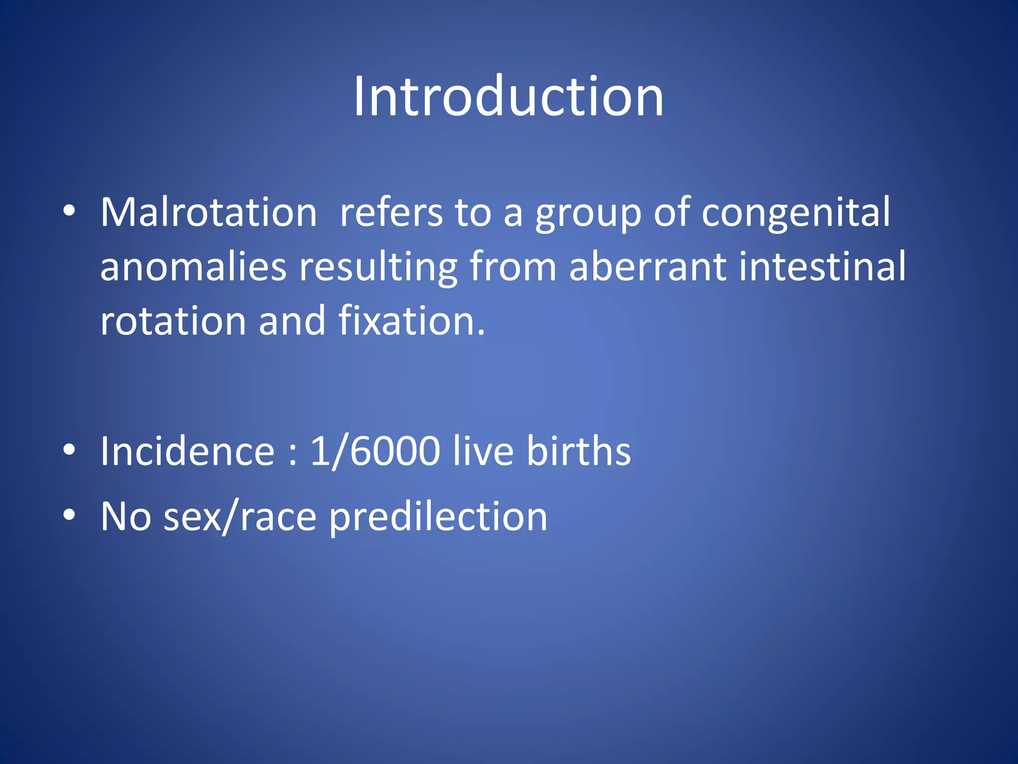 Malrotation of gut | PPTX