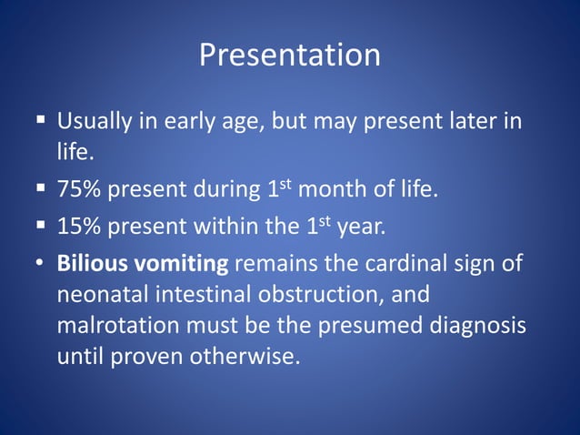 Malrotation of gut | PPTX | Digestive Disorders | Diseases and Conditions