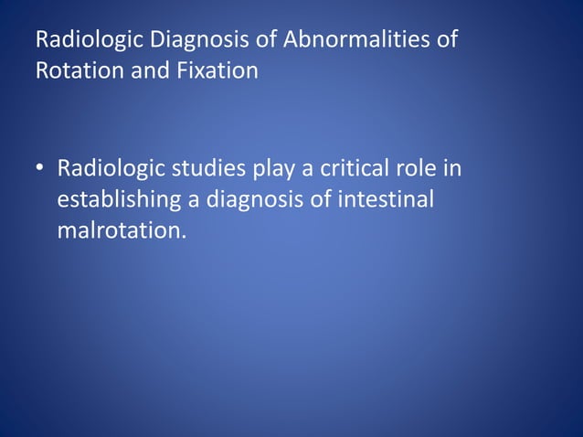 Malrotation of gut | PPTX | Digestive Disorders | Diseases and Conditions