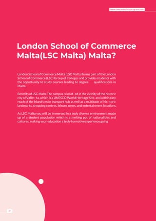 Study in Malta | PDF