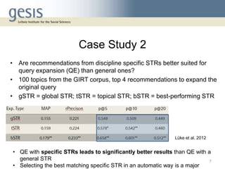Measuring the usefulness of Knowledge Organization Systems in Information Retrieval applications ...
