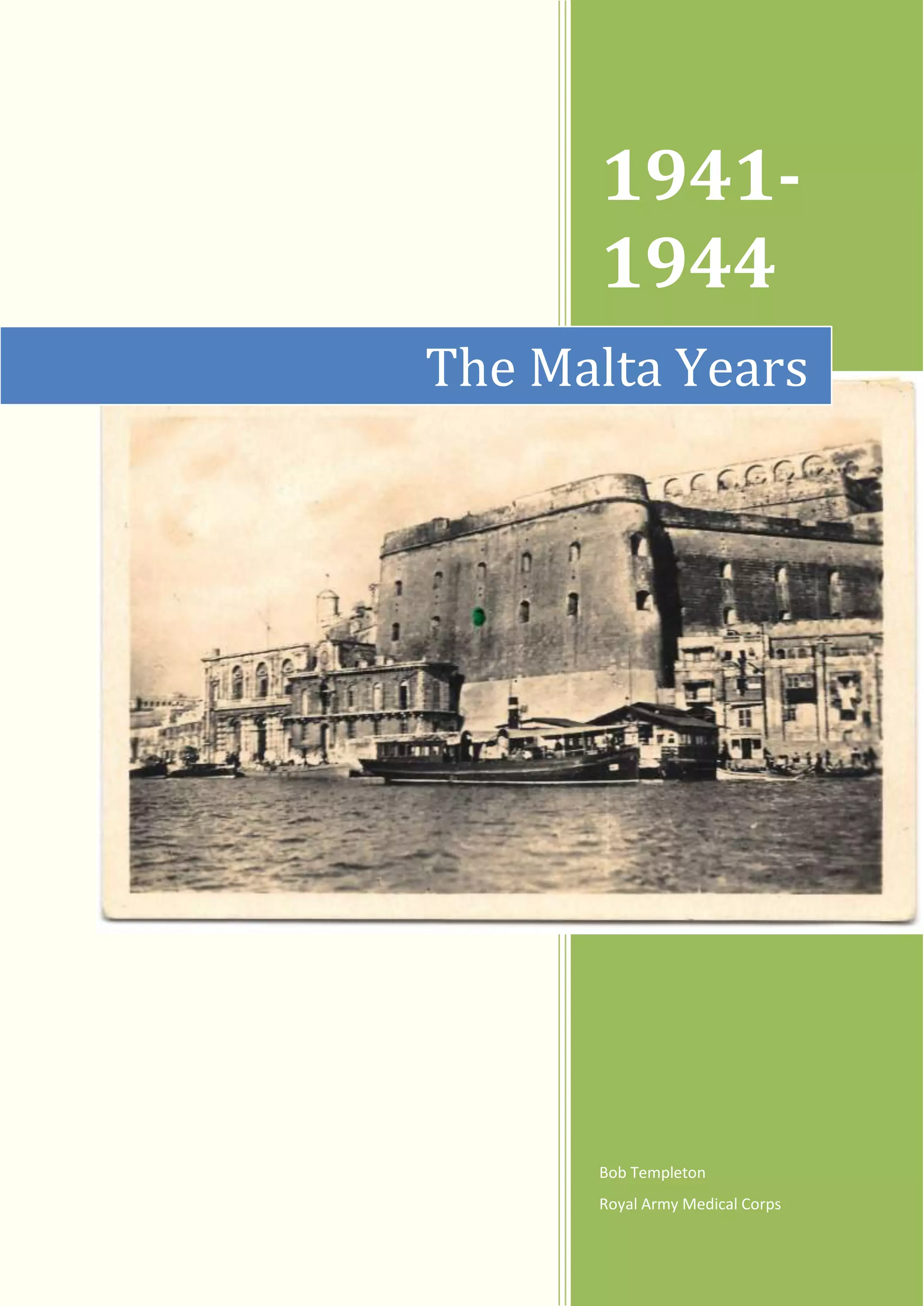 Malta Siege World War 2 - 1941 to 1944 | PDF