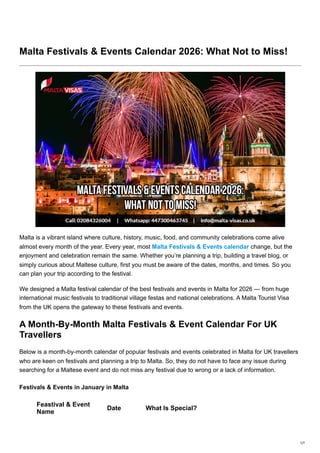 Malta Festivals Events Calendar 2026 What Not to Miss.pdf