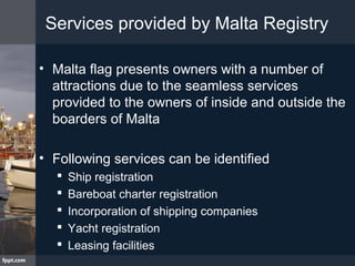 Malta ship registry | PPT