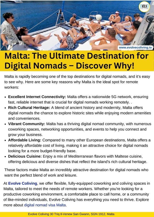 Malta: The Ultimate Destination for Digital Nomads – Discover Why! | PDF