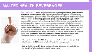 Malt based beverages market survey | PPTX
