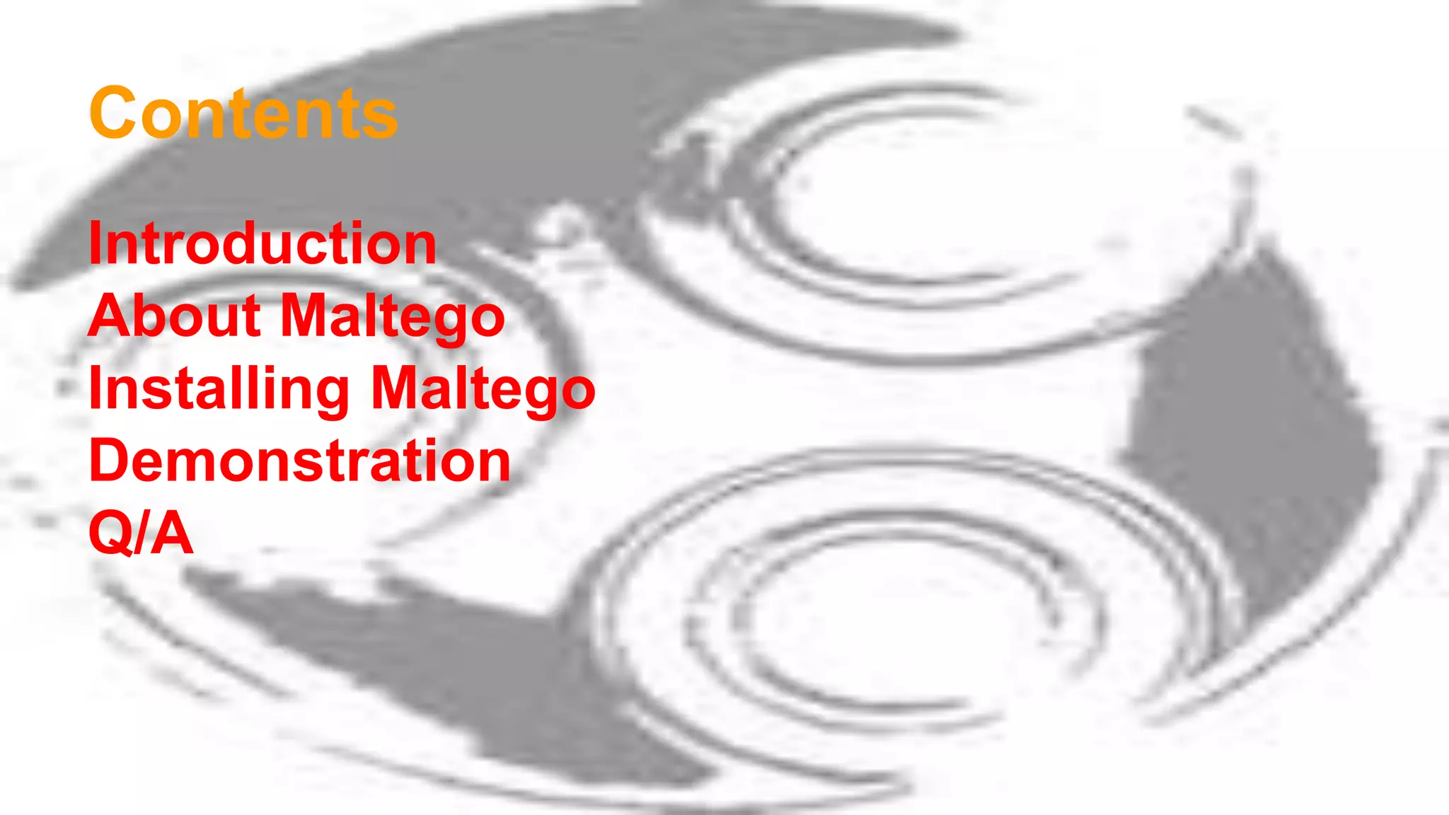 OSINT Tool - Reconnaissance with Maltego | PPTX