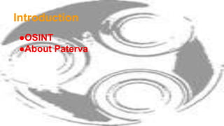 OSINT Tool - Reconnaissance with Maltego | PPTX