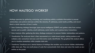 maltego ppt.pptx maltego ppt is based on cyber security | PPTX