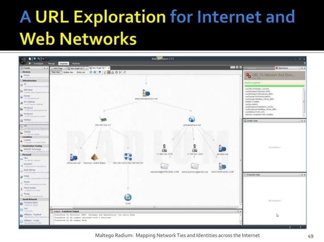 Maltego Radium Mapping Network Ties and Identities across the Internet ...