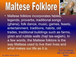 Maltese Folklore | PPT