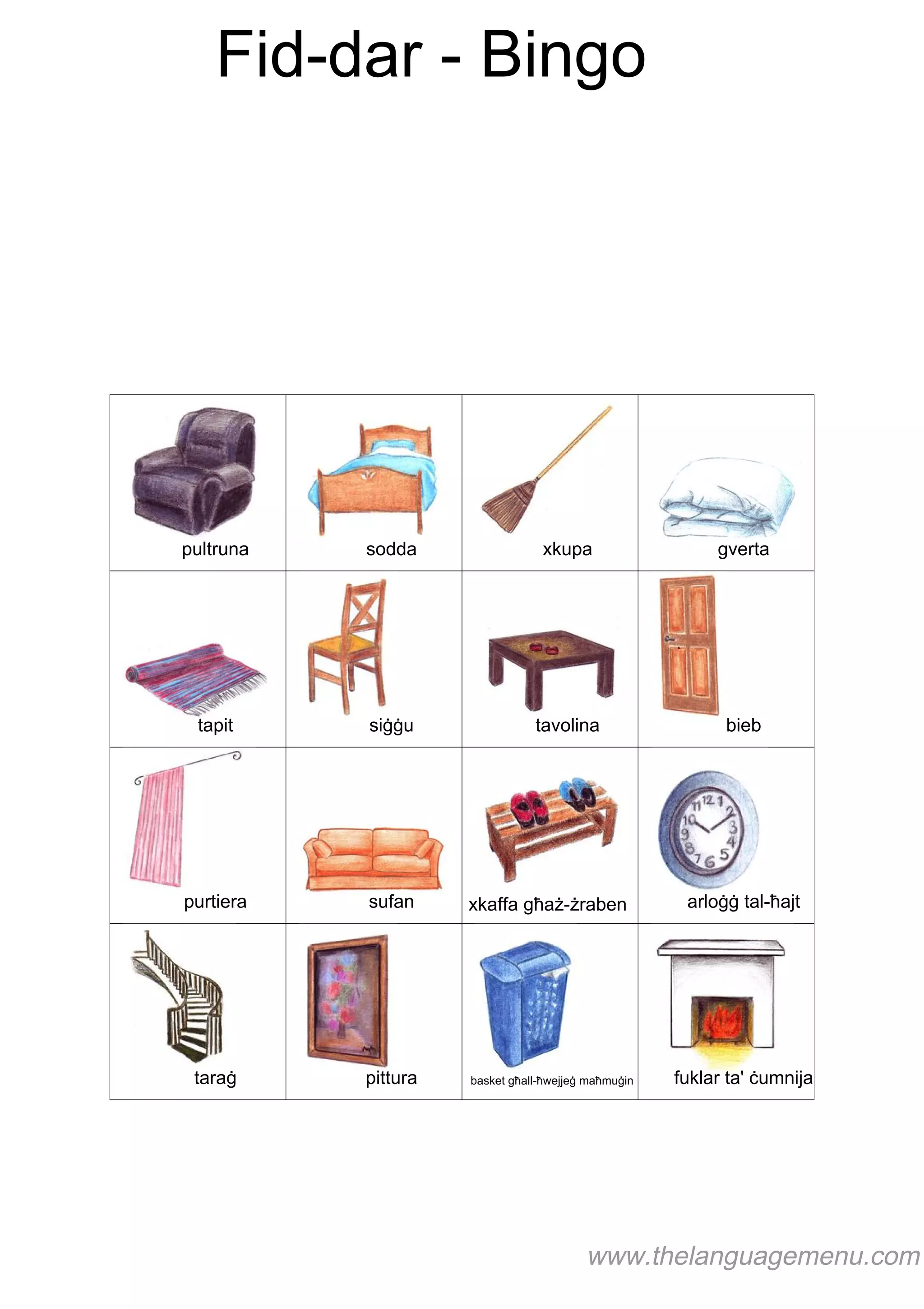 Maltese material package in the house fid-dar | PDF