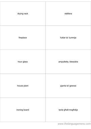 Maltese material package in the house fid-dar | PDF