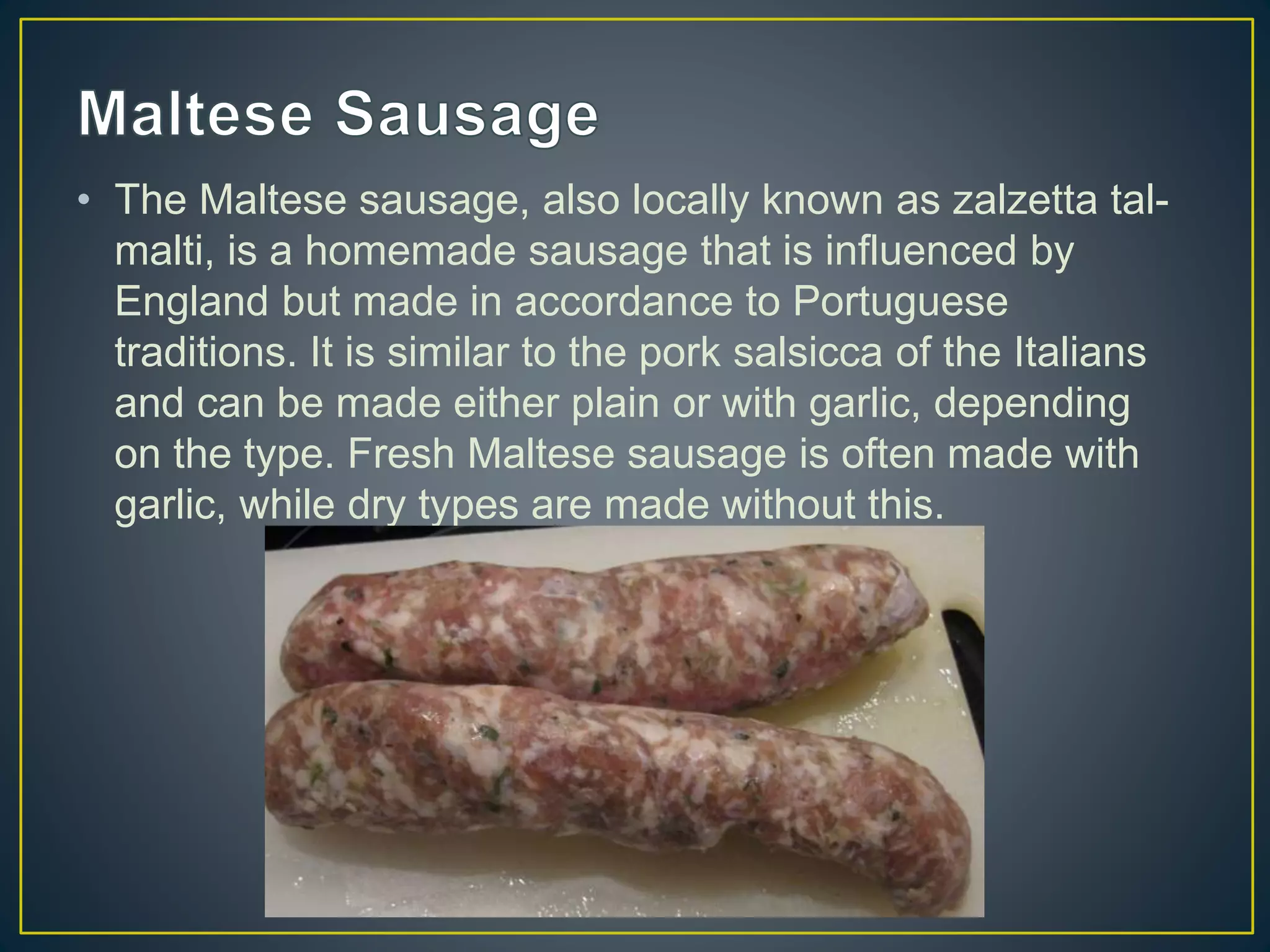 Maltese original foods | PPTX