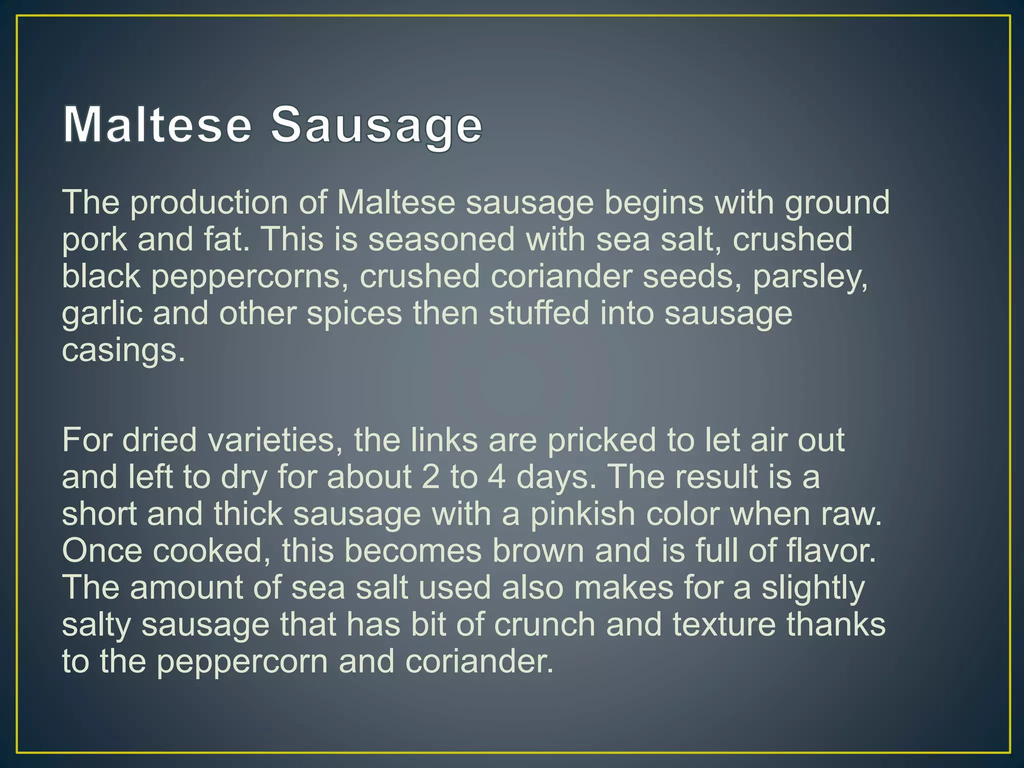 Maltese original foods | PPTX