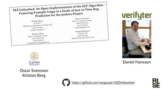 SZZ Unleashed: An Open Implementation of the SZZ Algorithm | PDF