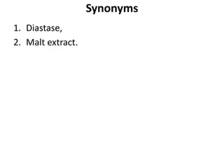 MALT EXTRACT- Barley cereals | PPTX