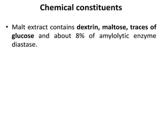 MALT EXTRACT- Barley cereals | PPTX