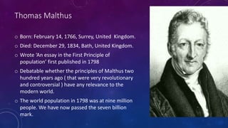 Malthus Population Theory