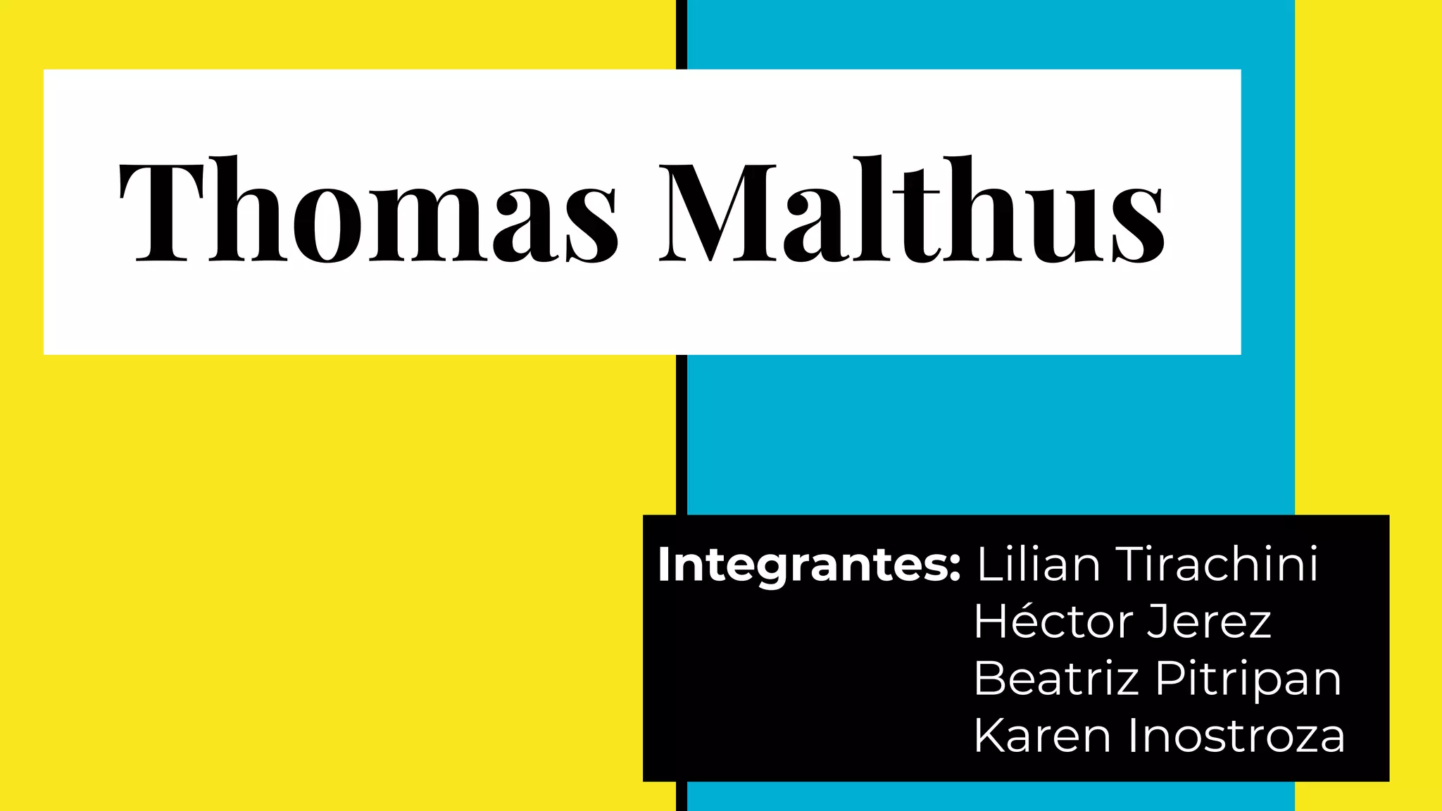 Thomas Malthus | PPT
