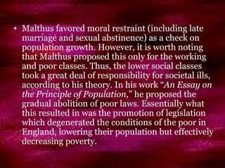 Malthusian lesson 11 | PPT