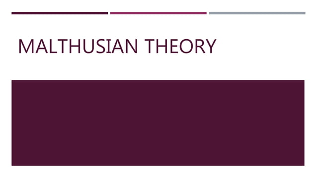 Malthusian Theory | PPTX | Science