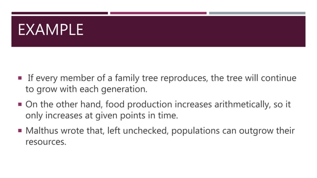 Malthusian Theory | PPTX | Science