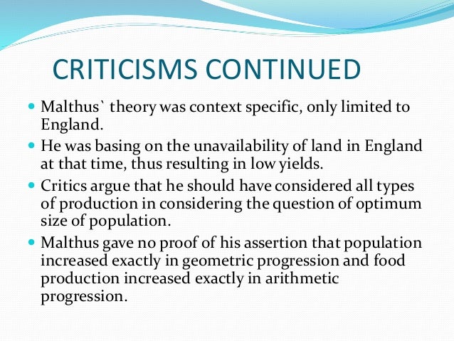 Malthusian theory and_its_criticisms